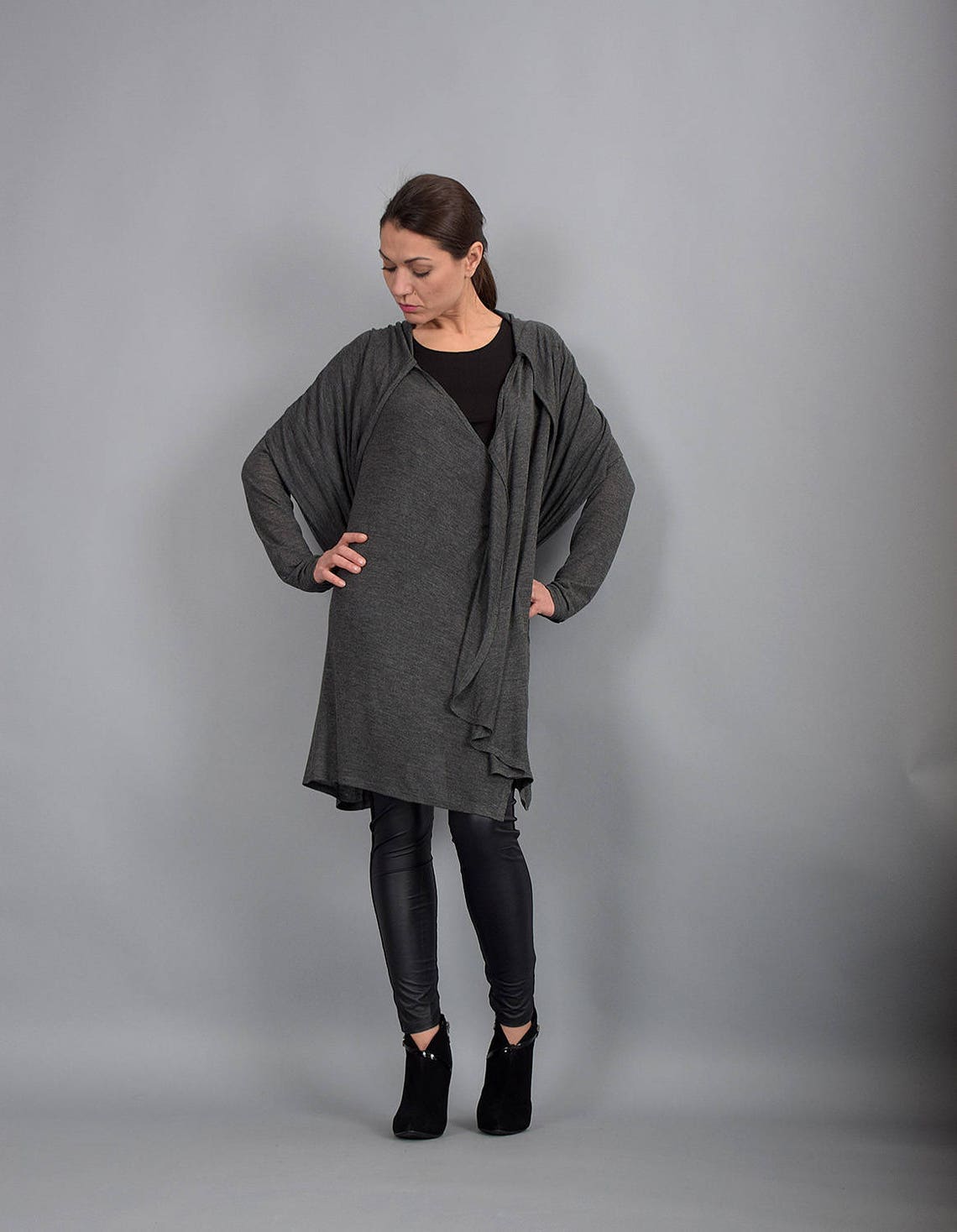 Knit Tunic Dress Women Tunic Vest Knit Sheer Tunic Knit - Etsy