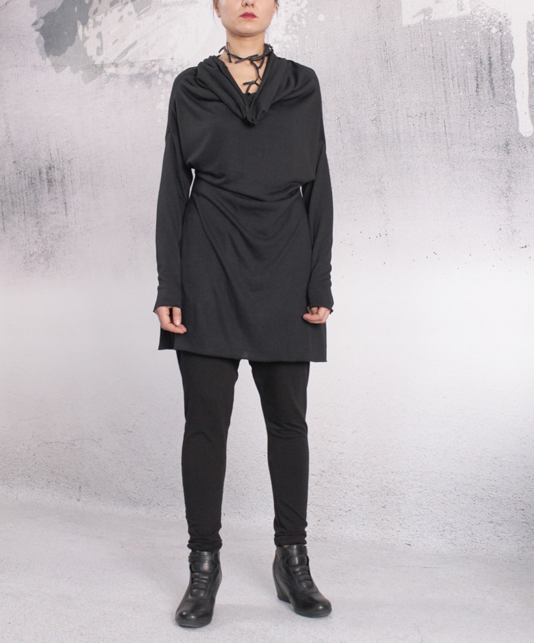 Tunic, Reversible White Tunic Top, Loose Dress, Loose Tunic, Oversized ...