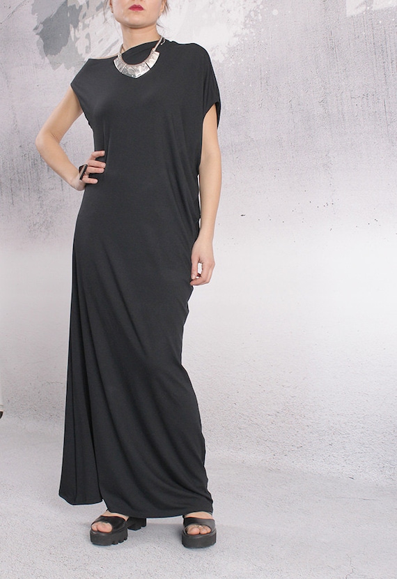 Maxi Dress Floor length dress Party dress Asymmetric dress | Etsy