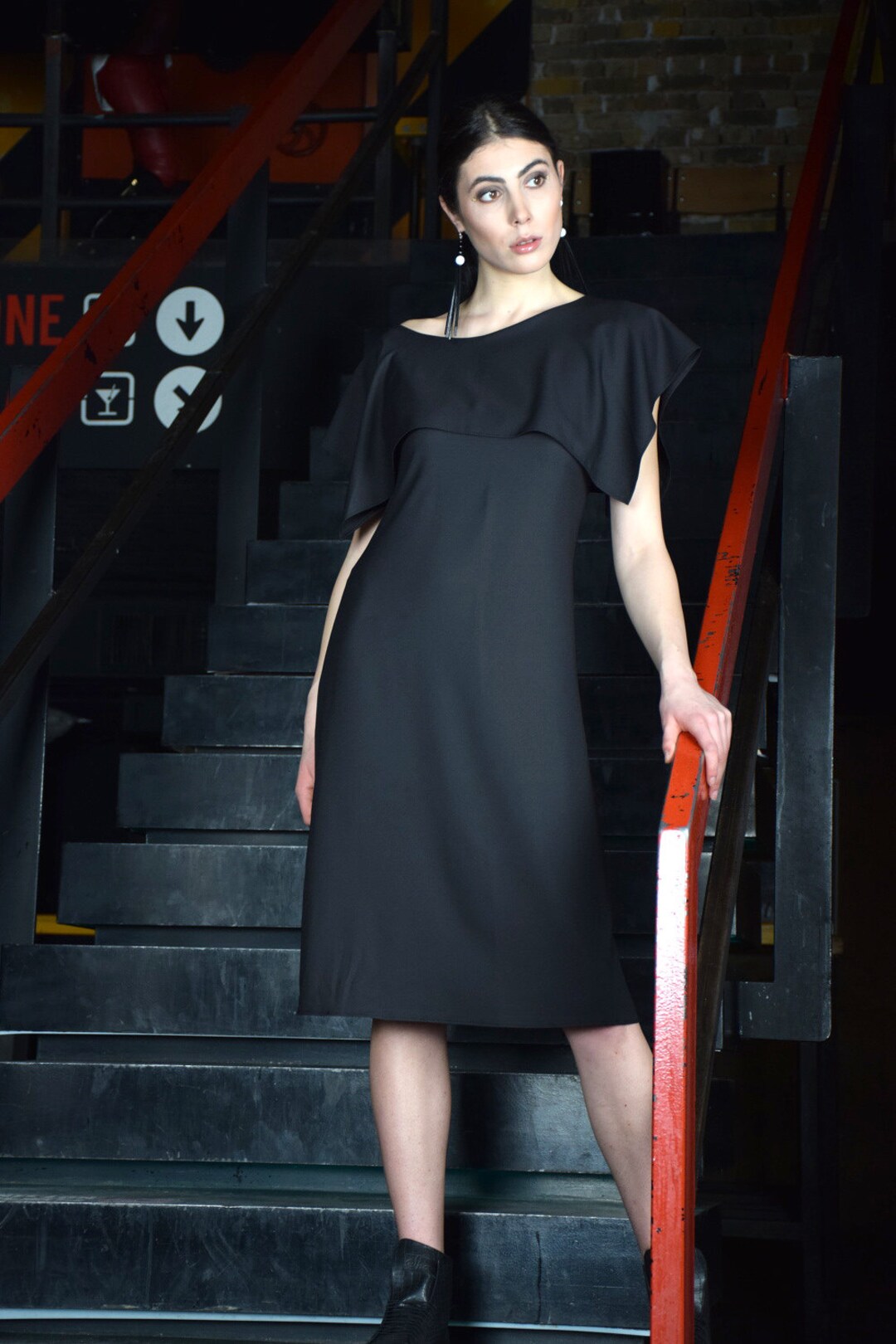 Little Black Dress, Black Knee Length Dress, Party Dress, Formal Dress ...