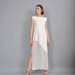 Tunic Dress, Ivory Sheer Dress, Long Asymmetrical Tunic,white Tunic ...