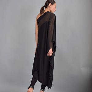 Tunic,tunic Dress,black Tunic, Long Tunic,asymmetrical Tunic, Plus Size ...
