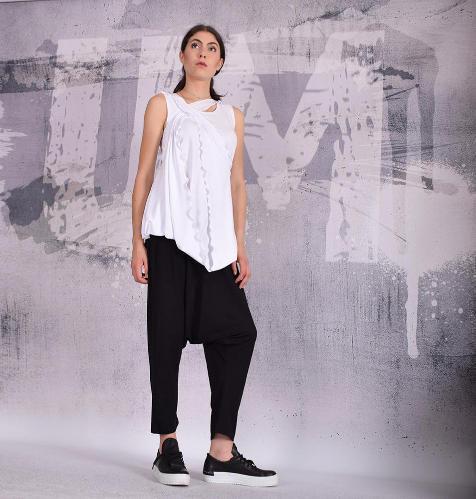 Tank Top, White Tunic, White Top, Casual Top, Sleeveless Top ...