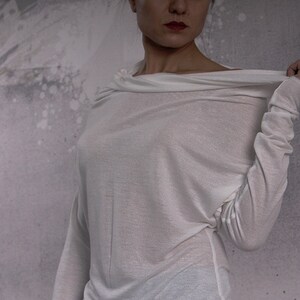 Tunic, Reversible White Tunic Top, Loose Dress, Loose Tunic, Oversized ...