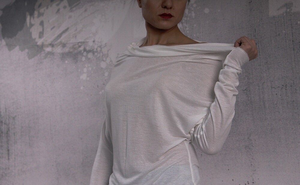 Tunic, Reversible White Tunic Top, Loose Dress, Loose Tunic, Oversized ...