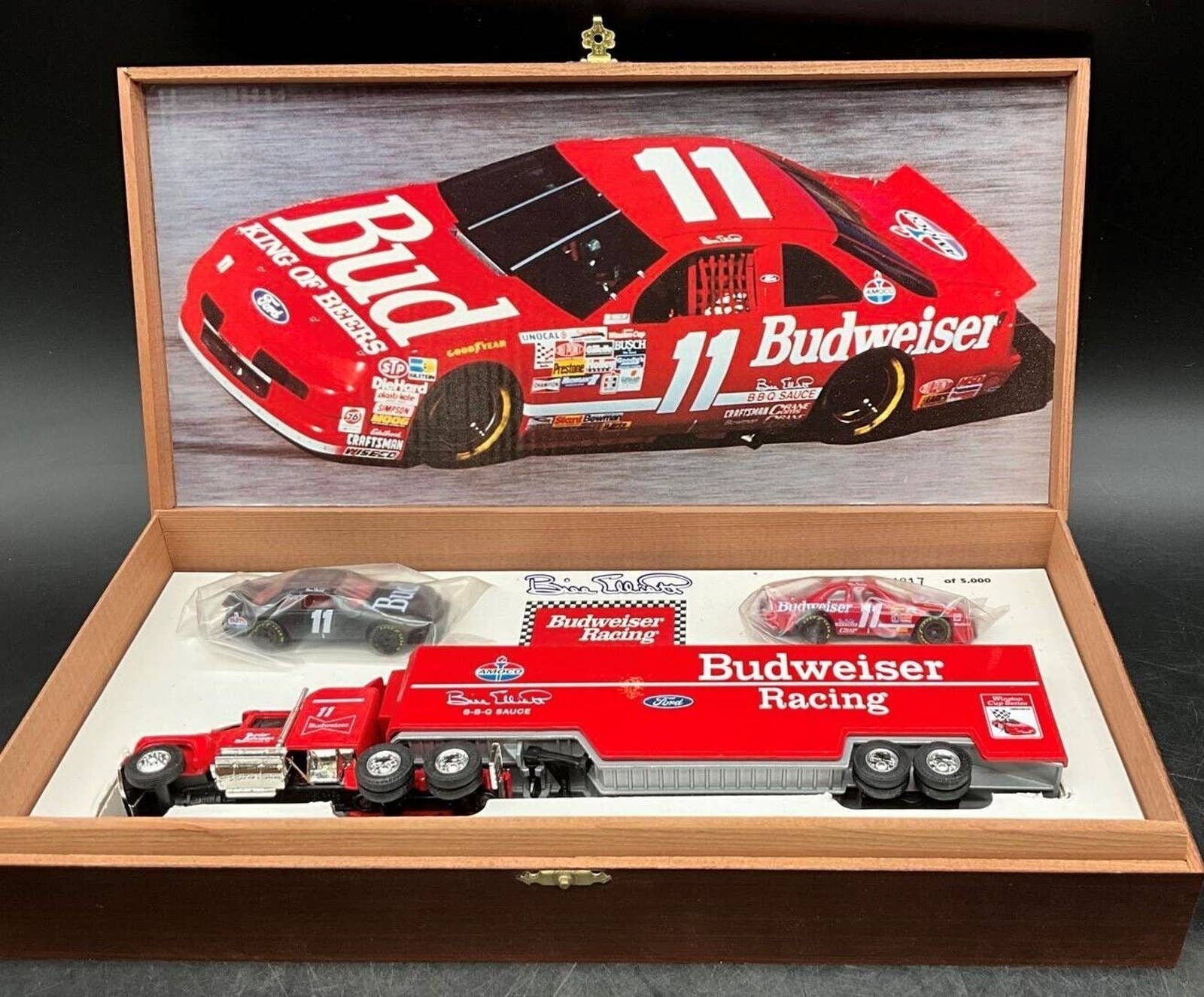 Bill Elliott Budweiser Racing 1993 Nascar Hauler and Cars Set With ...