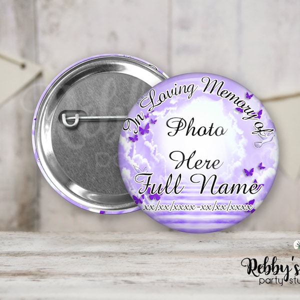 3 Inch Funeral Buttons - Etsy