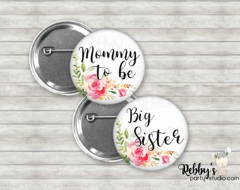 Baby Shower Buttons | Etsy