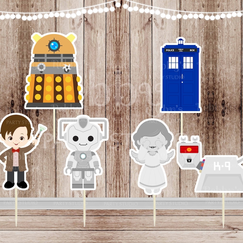 Tardis Cake Topper - Etsy