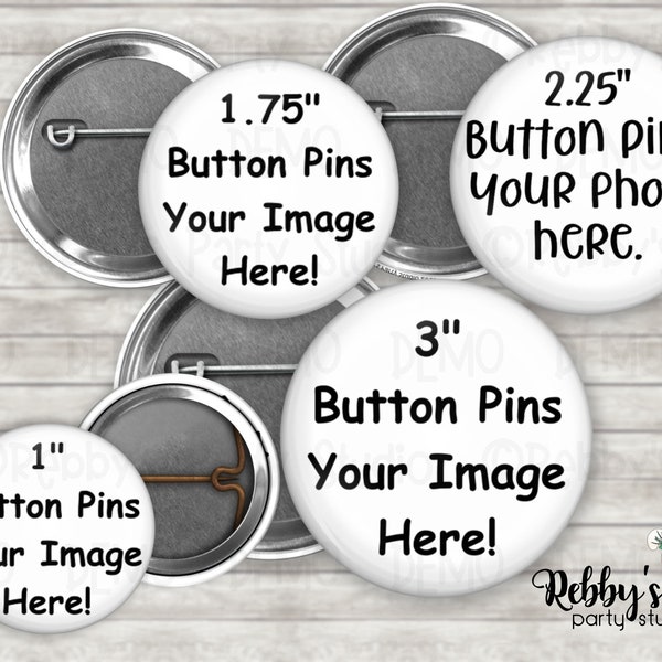 Large Custom Pin Buttons - Etsy