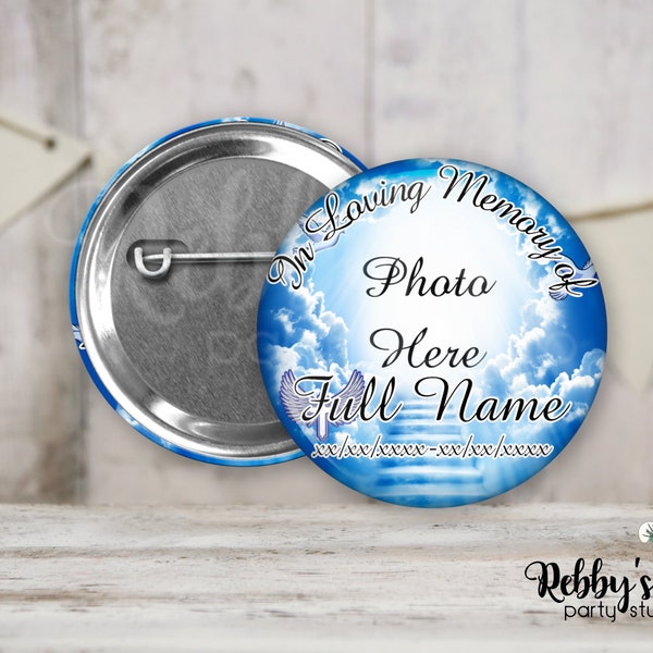 In Loving Memory Canva Buttons - Etsy