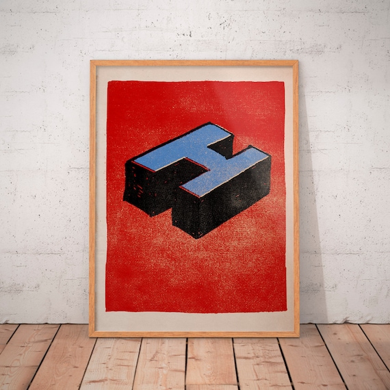 POSTER LETTER H Printable Art Instant Download Motivational - Etsy