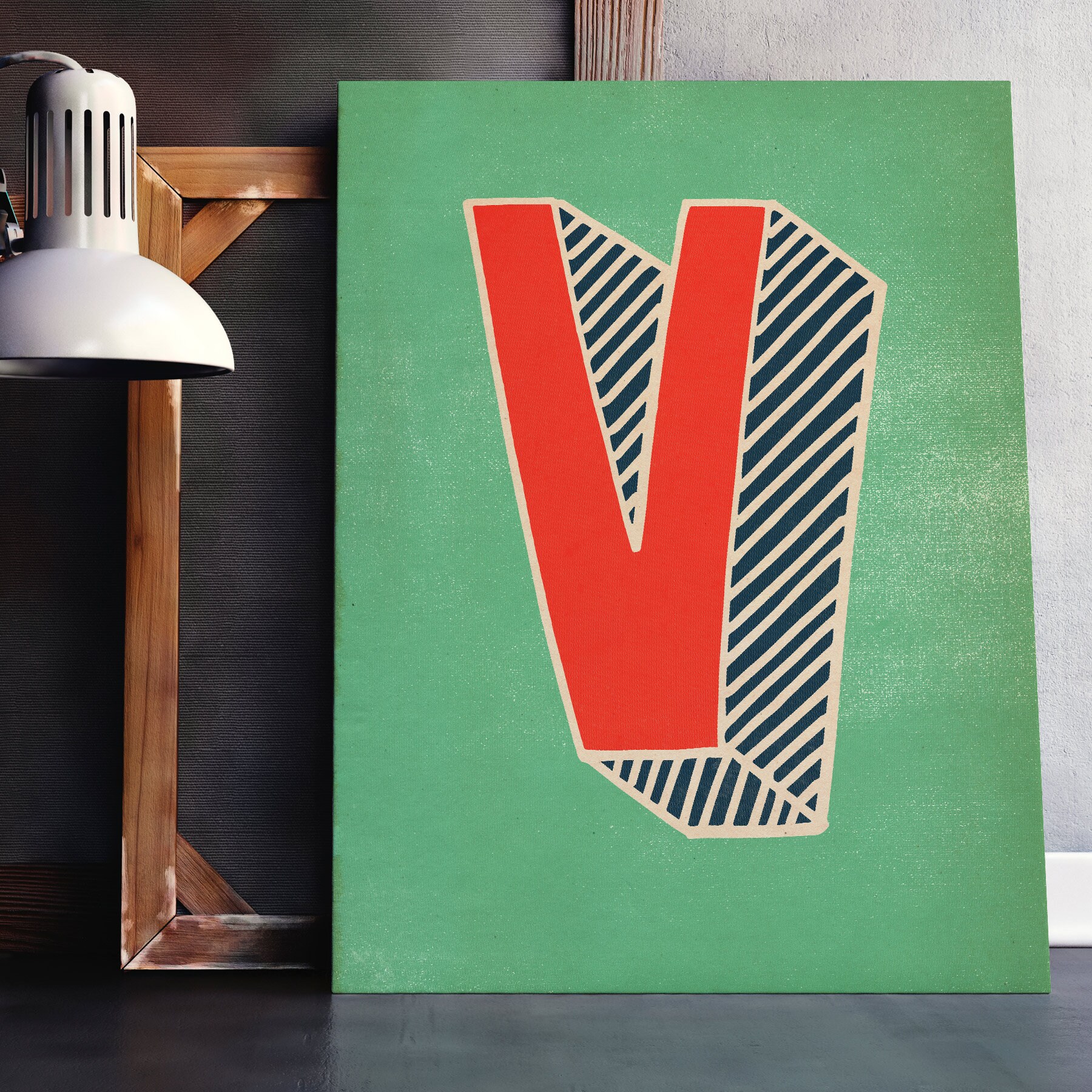 POSTER LETTER V, Printable Art Instant Download, Motivational Print ...