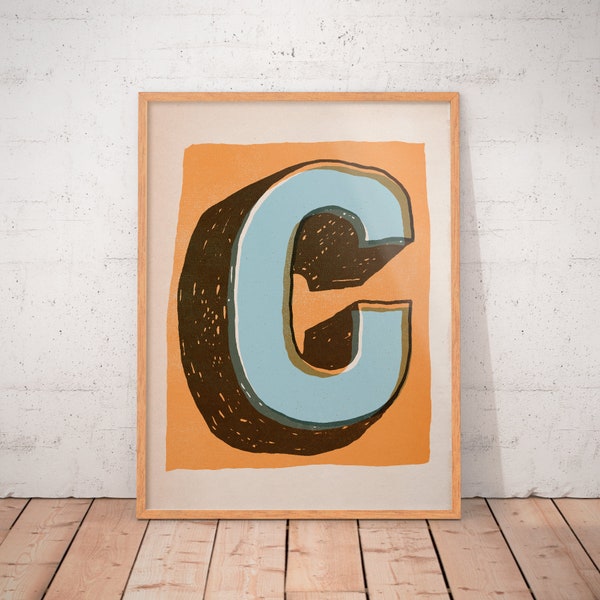 Letter C Print - Etsy
