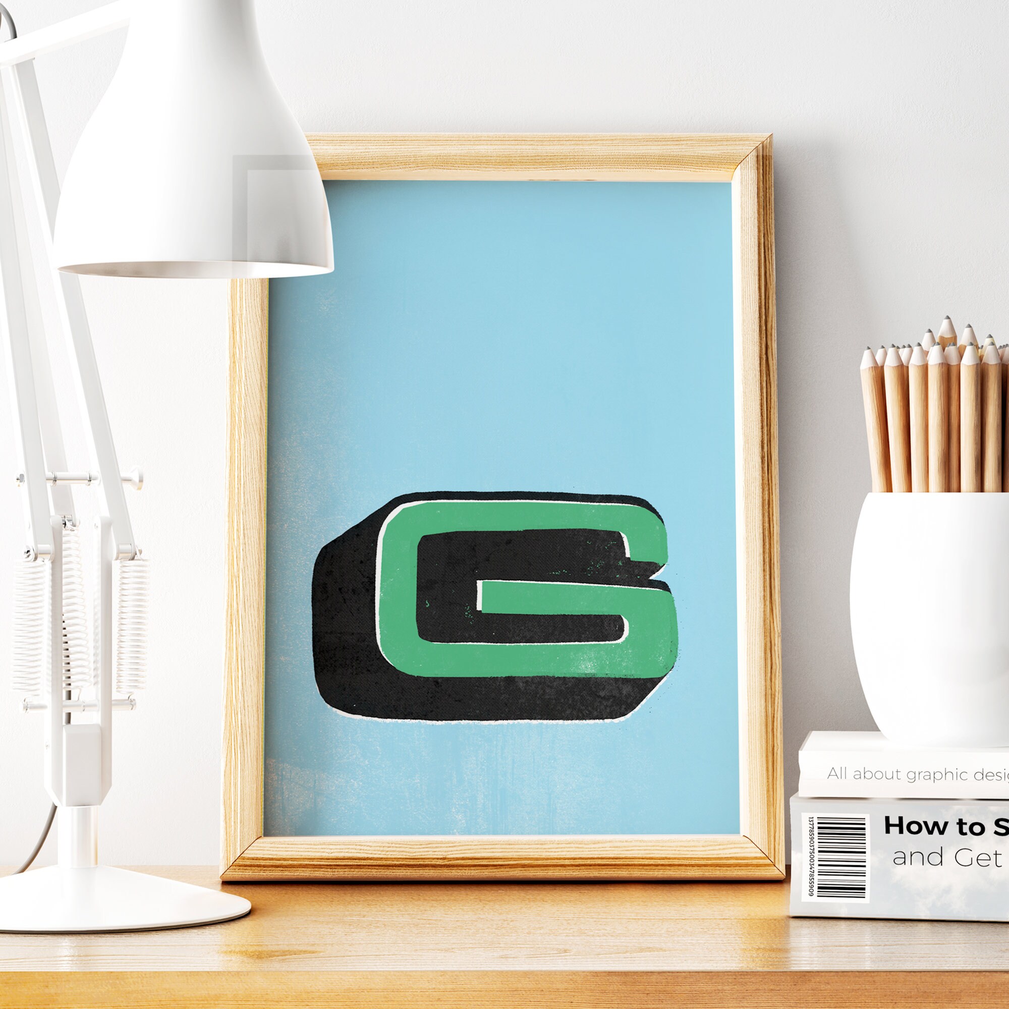 POSTER LETTER G, Printable Art Instant Download, Motivational Print ...