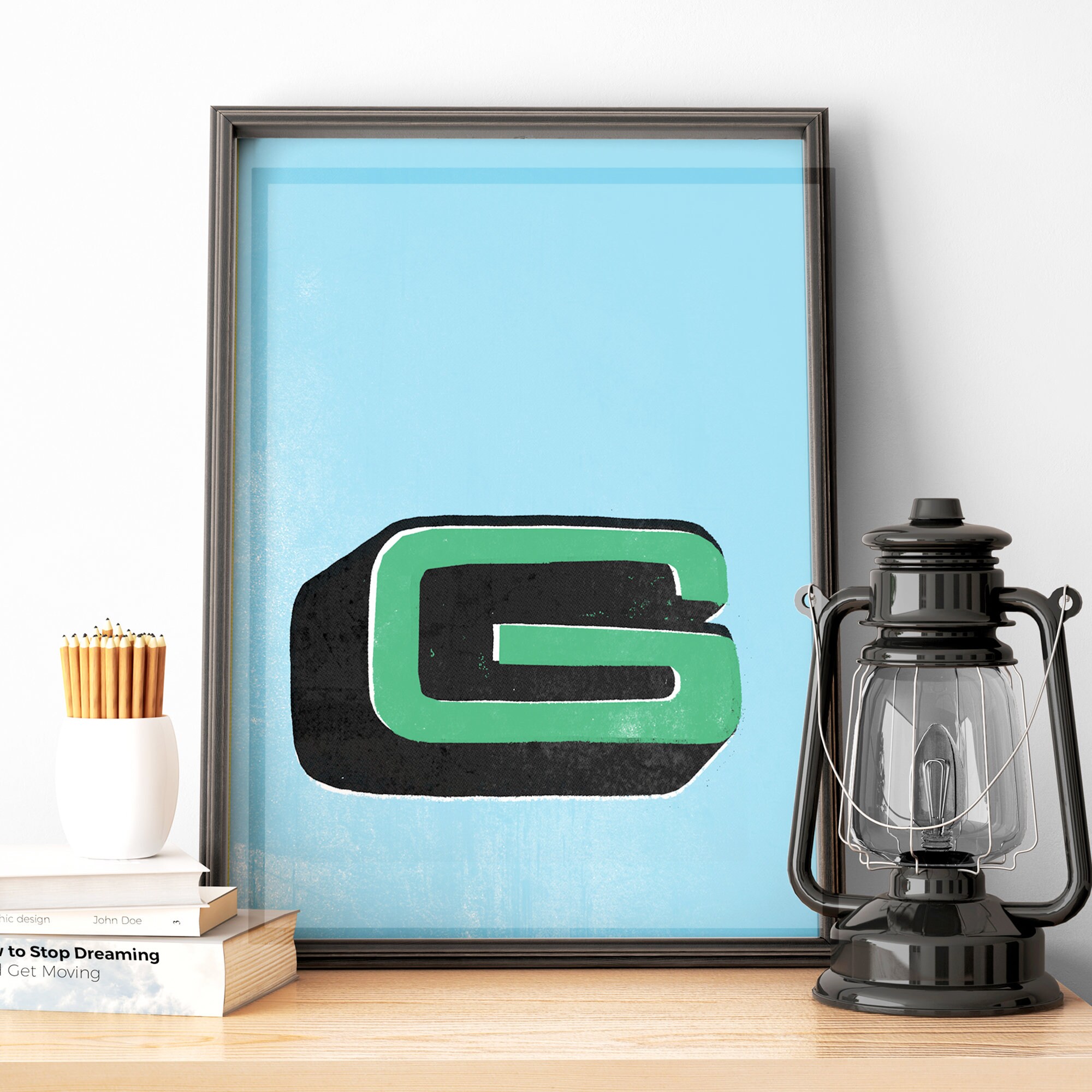 POSTER LETTER G, Printable Art Instant Download, Motivational Print ...