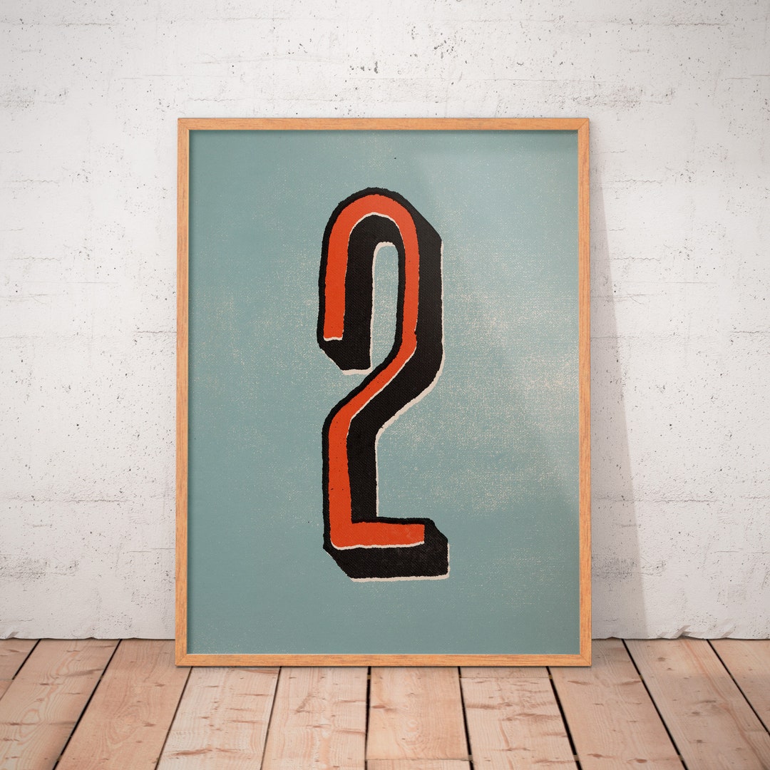 POSTER NUMBER 2 Printable Art Instant Download, Motivational Print ...