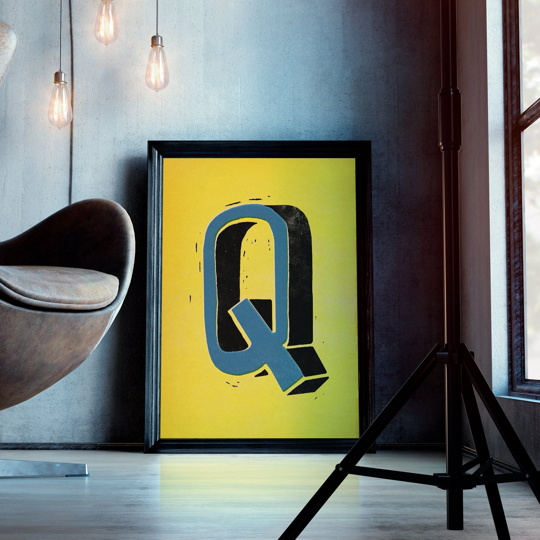 POSTER LETTER Q Printable Art Instant Download Motivational - Etsy Canada