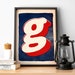 POSTER LETTER G, Printable Art Instant Download, Motivational Print ...