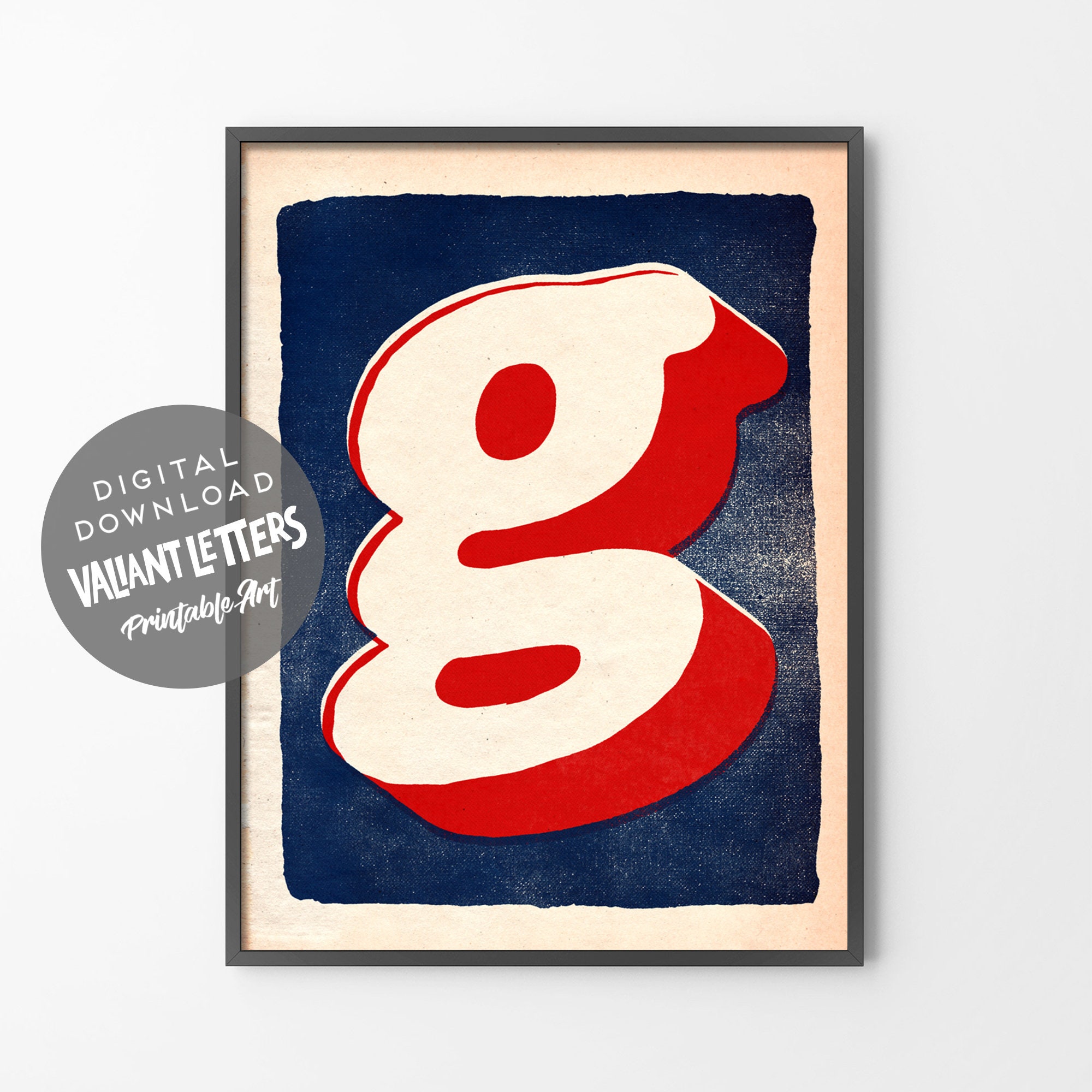 POSTER LETTER G Printable Art Instant Download Motivational - Etsy