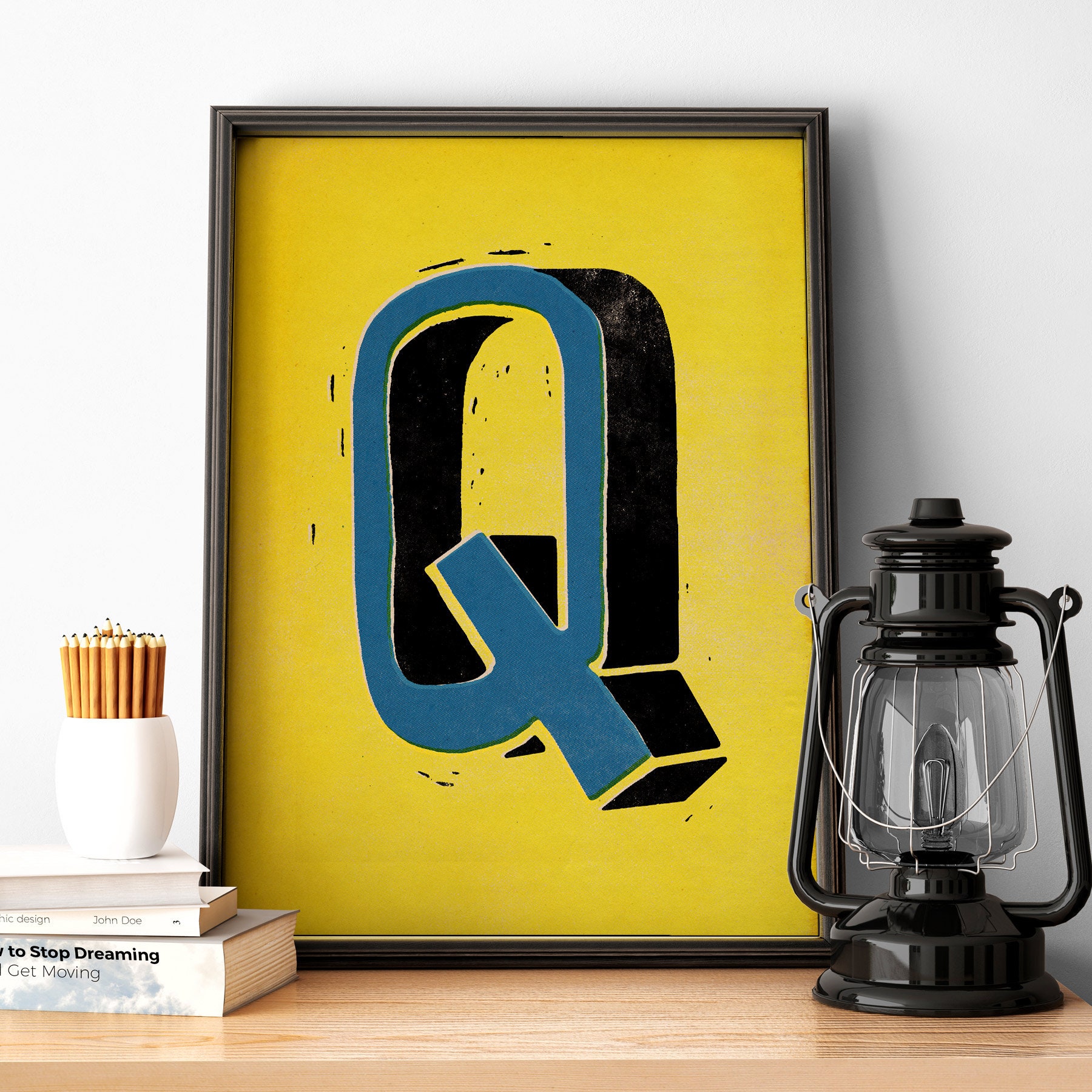 POSTER LETTER Q Printable Art Instant Download Motivational - Etsy Canada