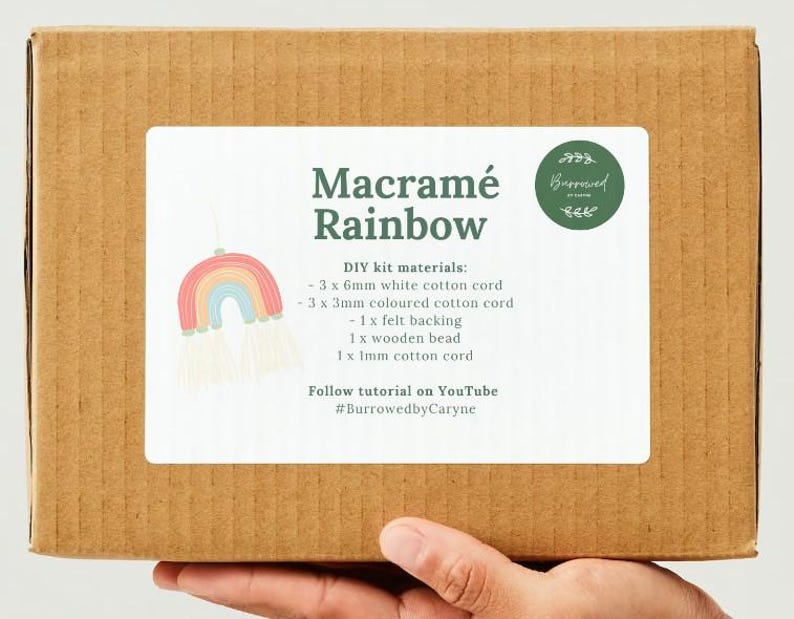 Macrame Rainbow DIY Kit - Etsy
