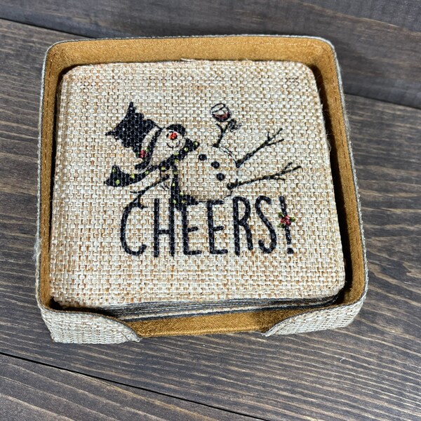 Burlap Coasters - Etsy