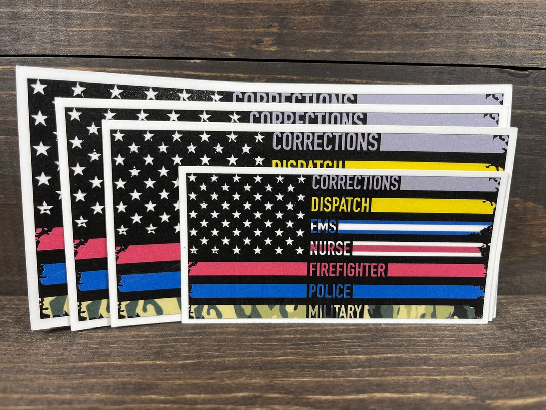 First Responder Flag Decal - Etsy