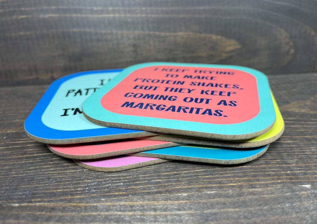 Funny Drink Coasters, Age-less Coasters, Birthday Coasters, Joke ...