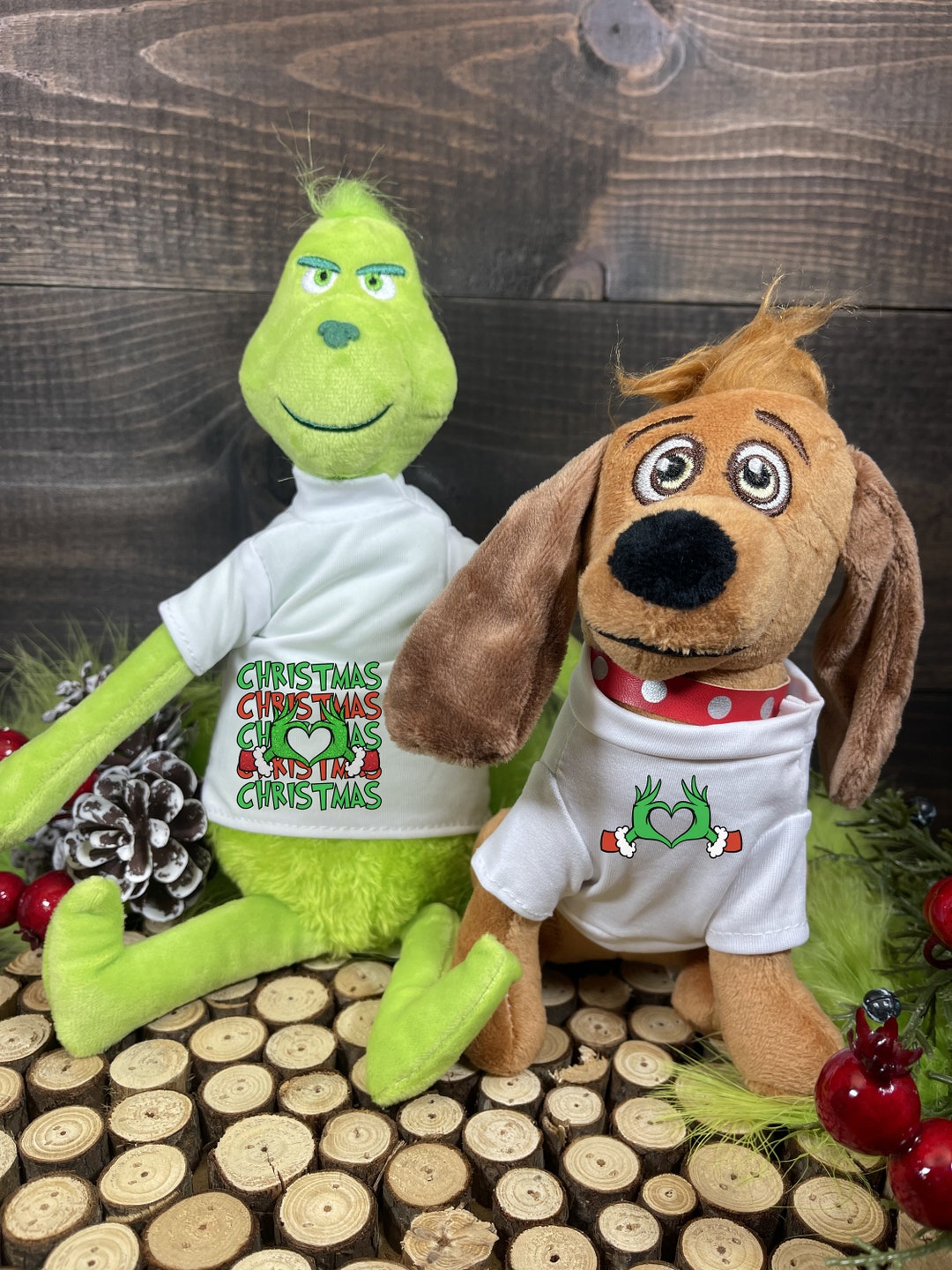 Grumpy Green Guy and His Loyal Dog Stuffed Characters, Personalized ...