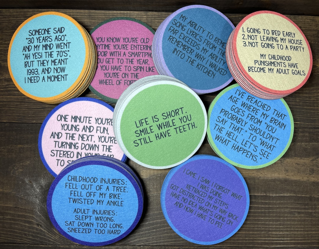 Funny Coasters, Age-less Coasters, Birthday Coasters, Joke Coasters ...