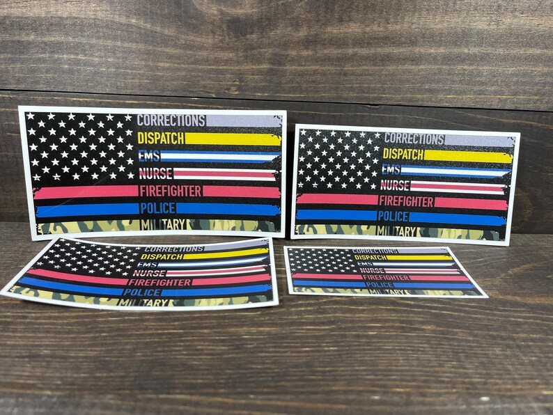First Responder Flag Decal - Etsy
