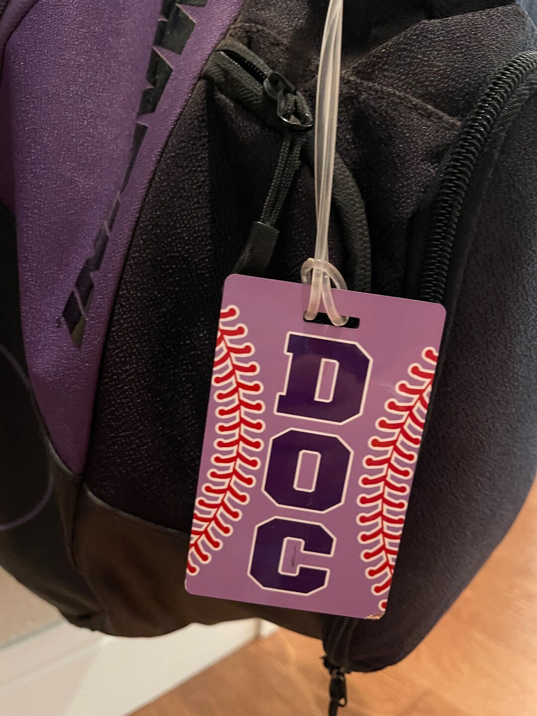 Personalized Baseball Bag Tag: Custom Luggage ID Tag - Etsy