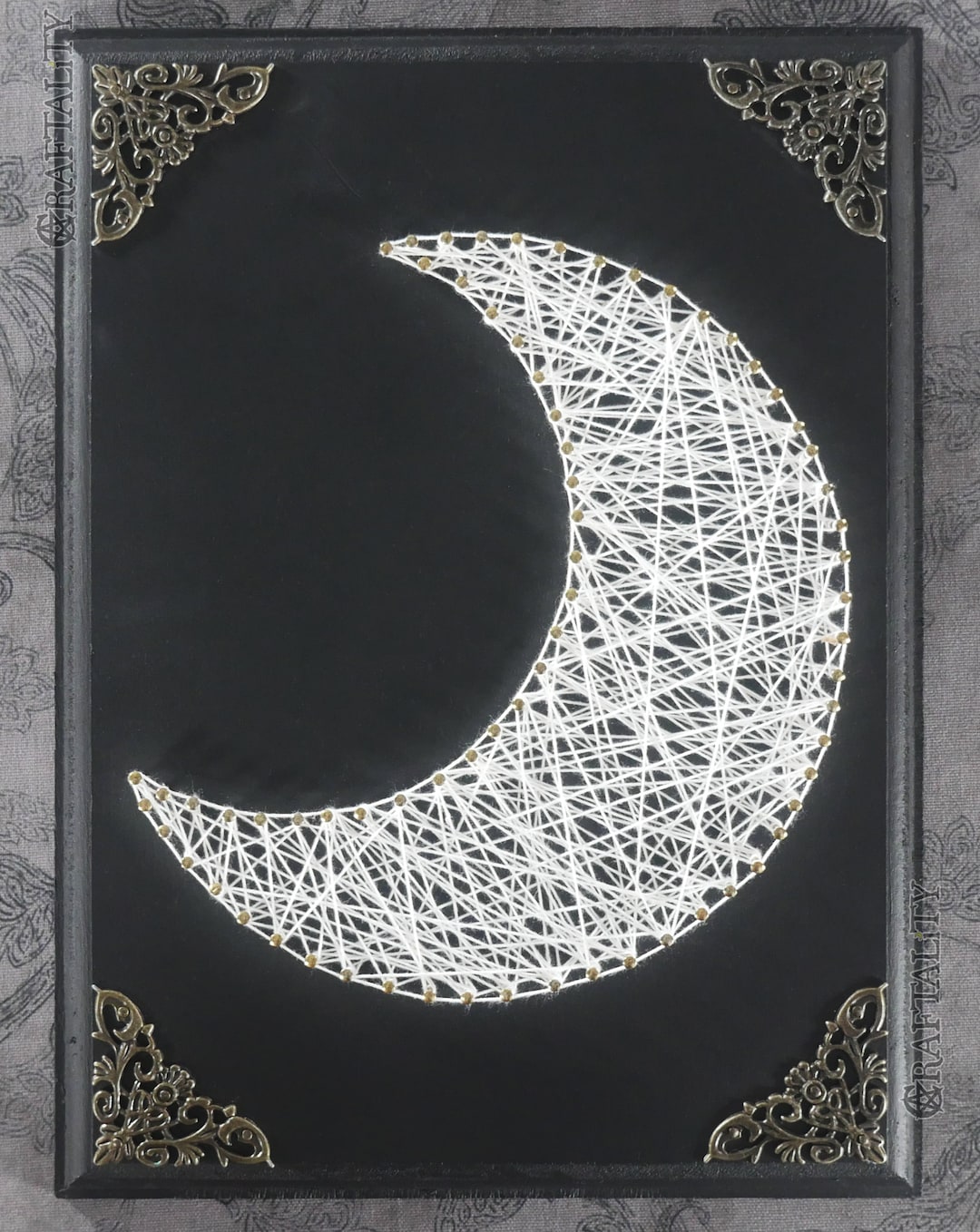 Moon String Art Plaque - Etsy