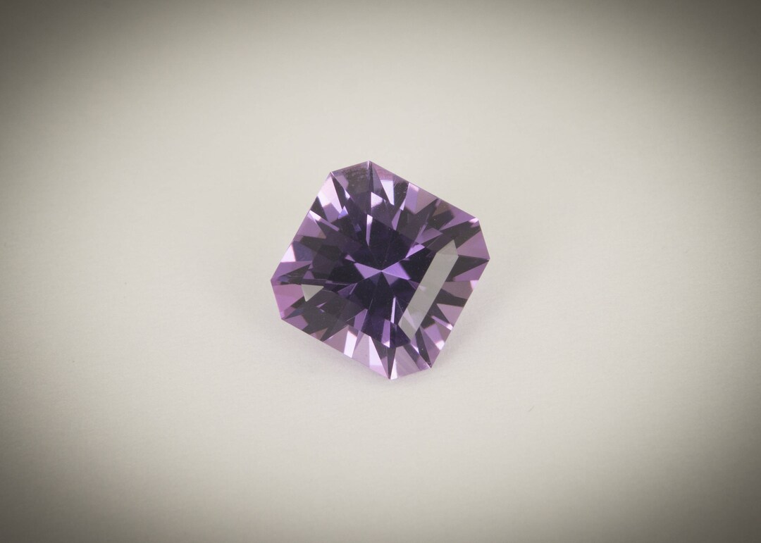 Amethyst Gemstone 5.9ct Square Cut Natural Stone for Ring or Pendant ...