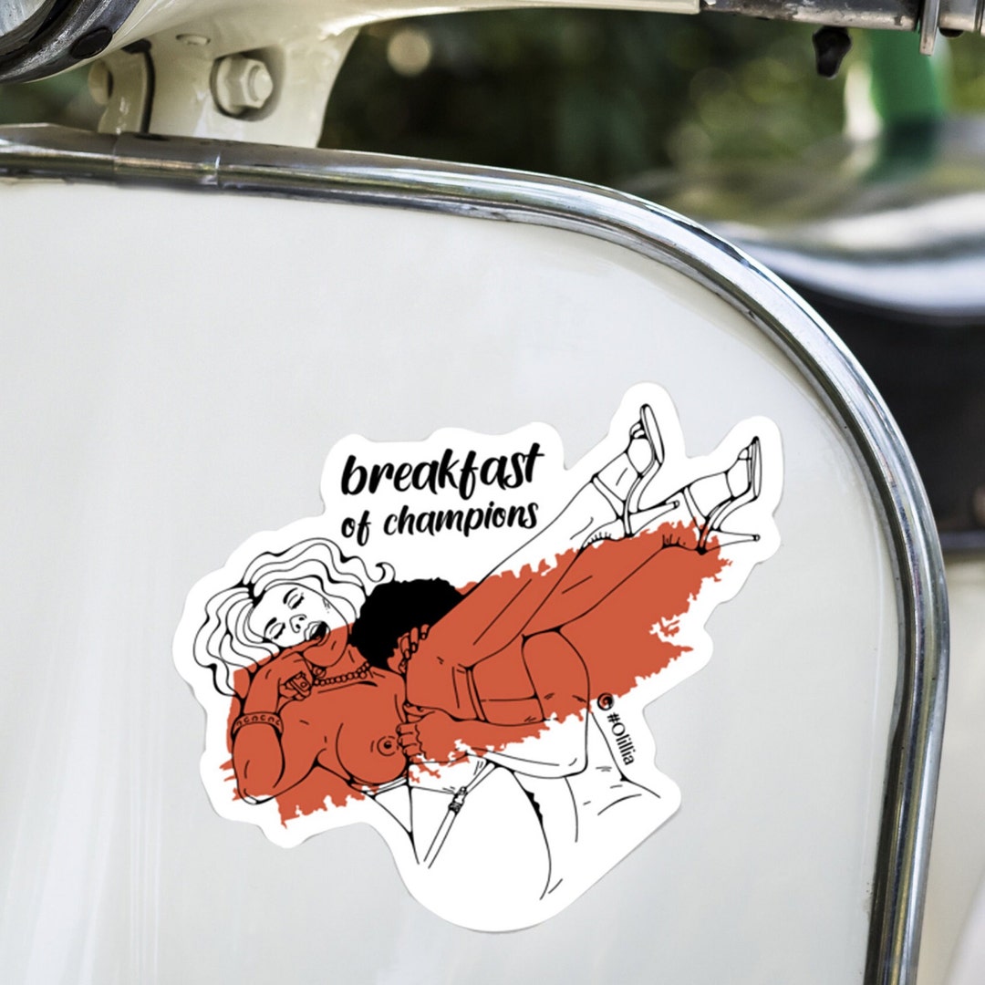 Sexy Erotic Sticker - Breakfast of Champions- Erotic Sticker - Adult ...
