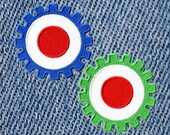 Vintage Scooter 8cm MOD Target Cog Patch Badge 2 Colors - Etsy