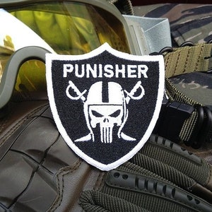 Cool Custom Police Skull Shield Tactical Shirt Morale Patch 7.5cm ...