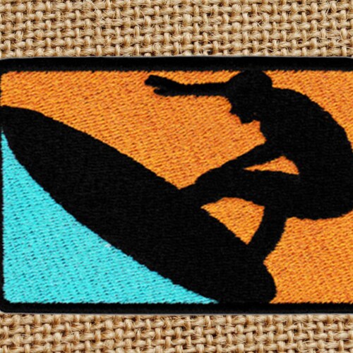 Vintage 80's Style Surf Surfing Surfer Shirt Patch Badge | Etsy