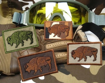 Bison Badge - Etsy