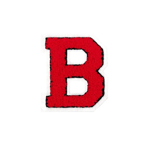 Large Chenille Red Letter b Patch 11cm Bob Brian - Etsy