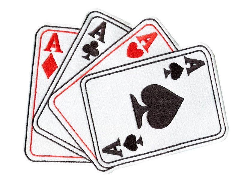 Super Extra Large ACES Patch 24cm X 18cm for Jacket or Shirt Poker ...