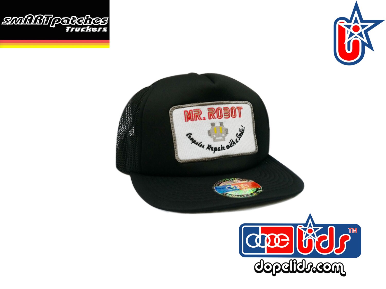 Smartpatches Truckers Mr. Robot Patch Trucker Hat Cap by - Etsy