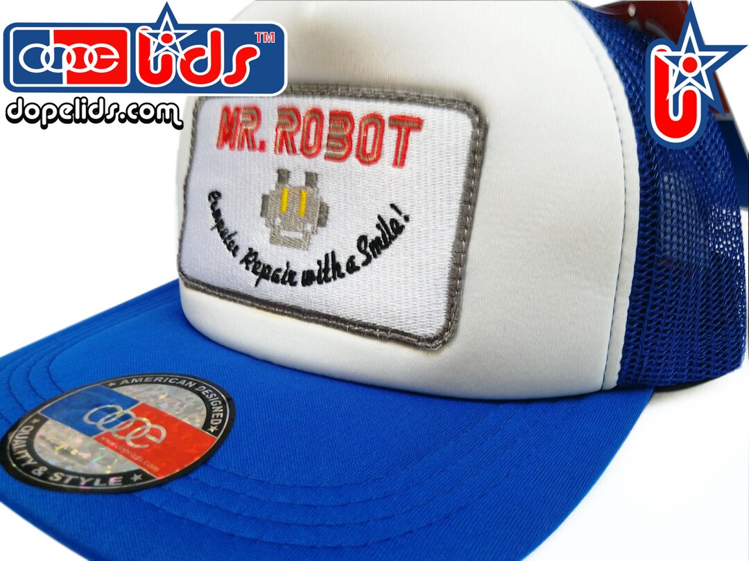 Smartpatches Truckers Mr. Robot Patch Trucker Hat Cap by - Etsy