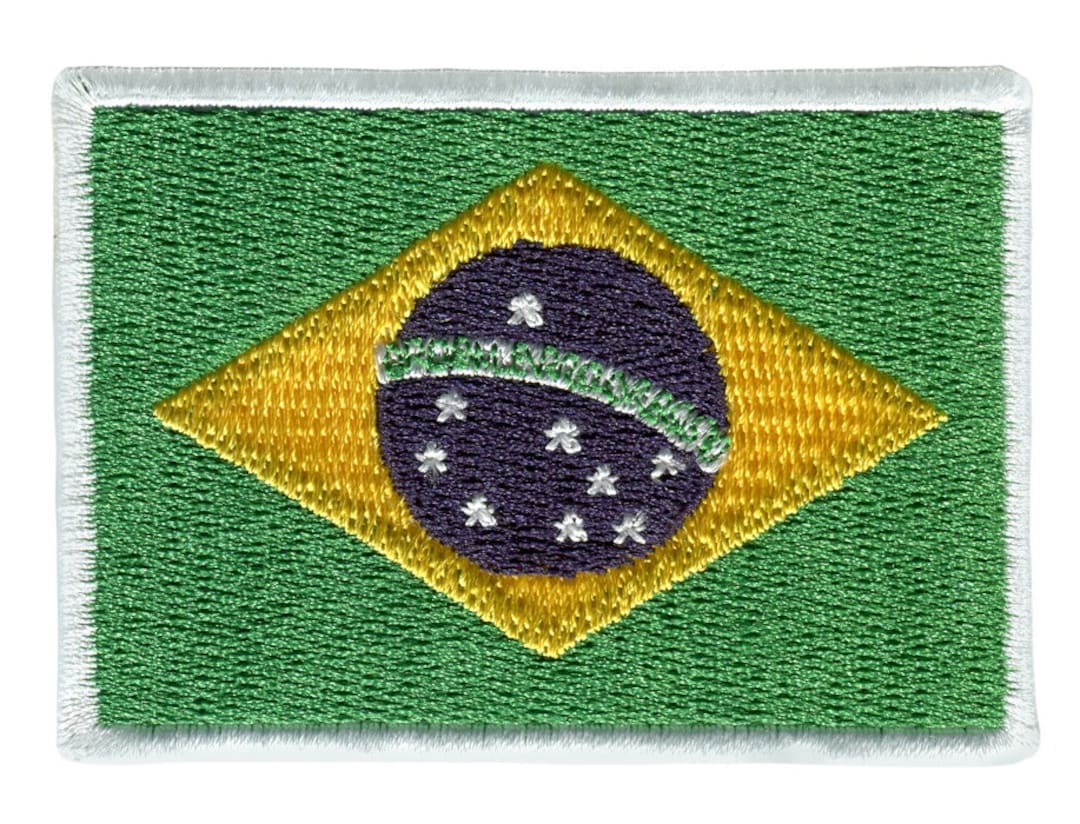 Brazilian Flag Embroidered Patch Badge Brazil Football World Cup - Etsy