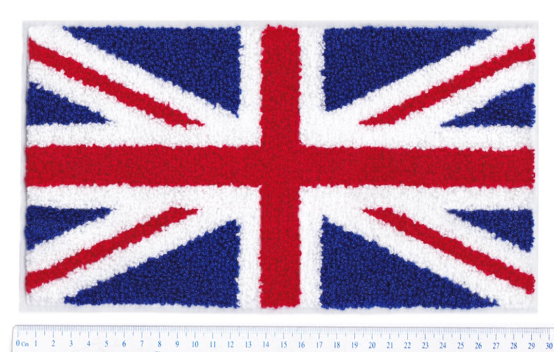 XXL Extra Large 29.5cm Chenille Union Jack MOD Vespa | Etsy