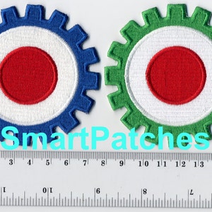 Vintage Scooter 8cm MOD Target Cog Patch Badge 2 Colors Lambretta ...