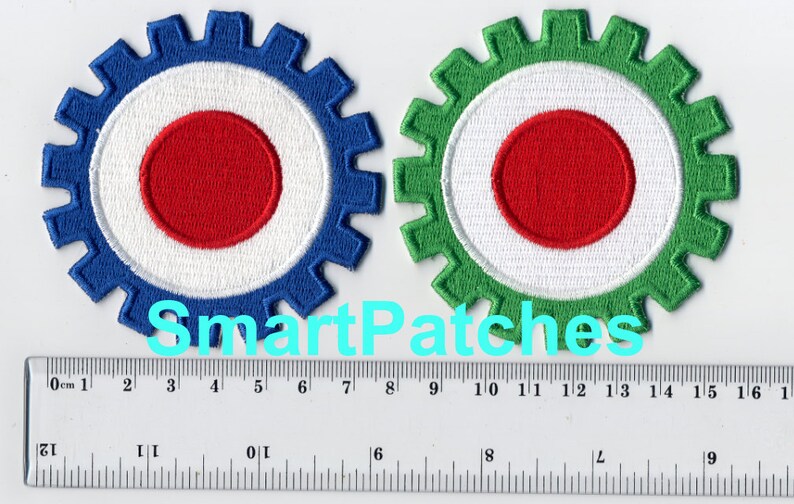 Vintage Scooter 8cm MOD Target Cog Patch Badge 2 Colors - Etsy