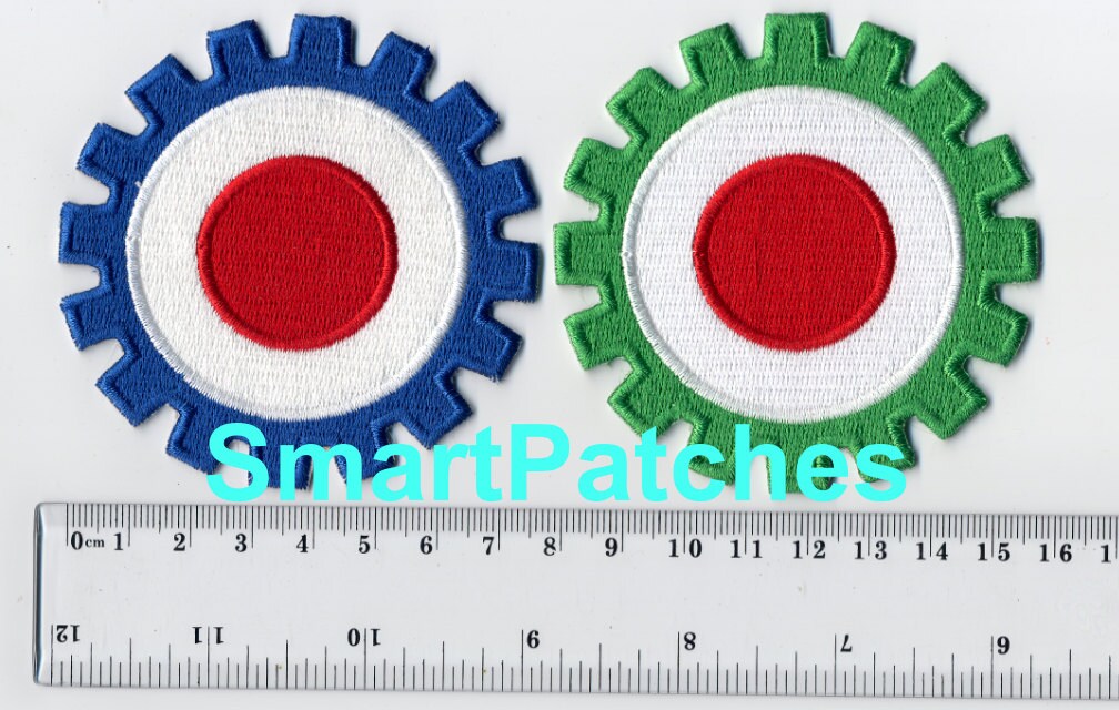 Vintage Scooter 8cm MOD Target Cog Patch Badge 2 Colors - Etsy