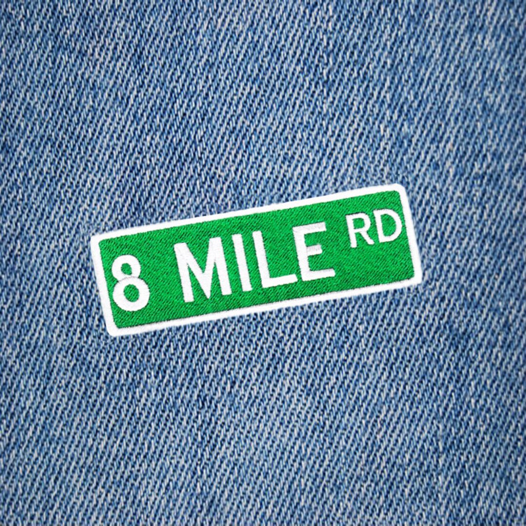 Detroit Michigan 8 Mile Rd Patch Hip Hop Rap Motor City 10cm / 4 Inches ...